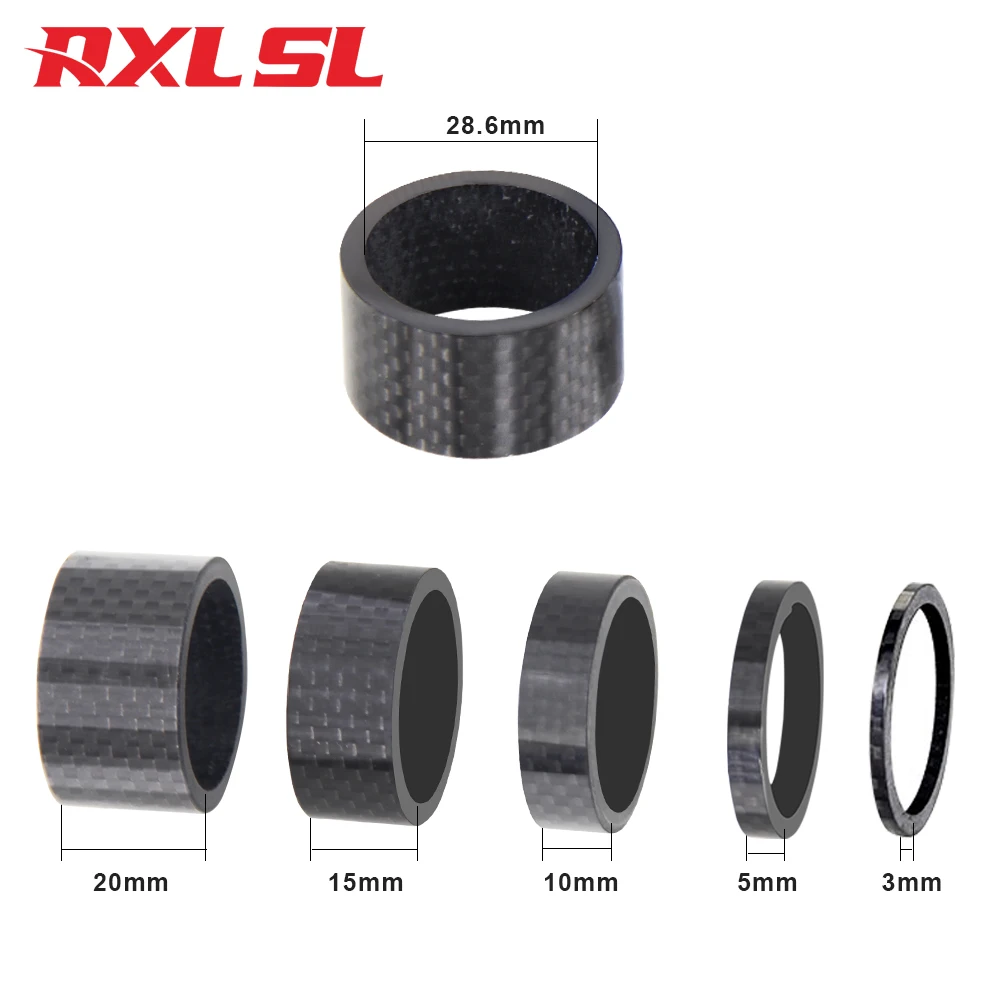 RXL-SL-Bike-Carbon-Stem-Spacer-Set-Kit-MTB-Washer-Road-Bicycle-Washers ...