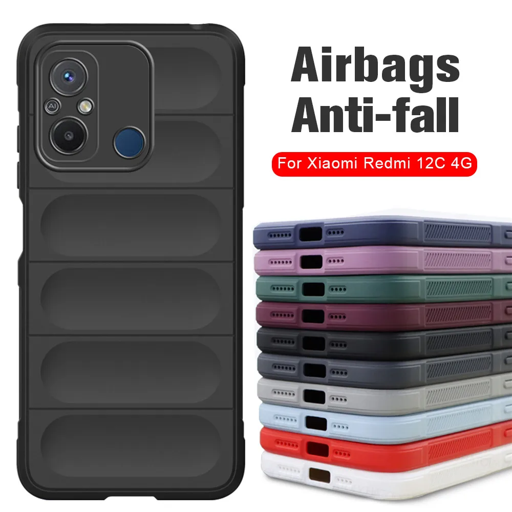 Armor Shield Silicone Soft Case For Xiaomi Redmi 12C Camera Protection ...