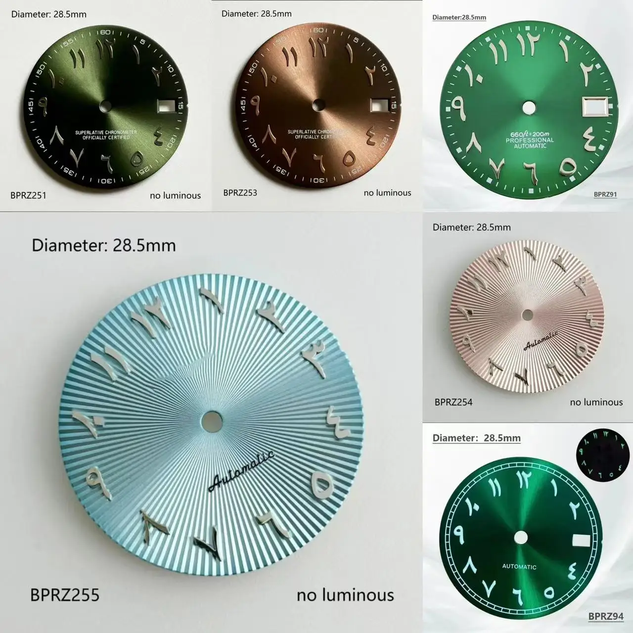 28-5mm-NH35-dial-Arabic-Numerals-s-logo-Watch-Dial-for-Datejust-NH35 ...