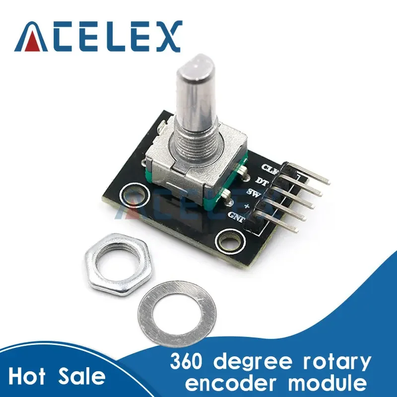 360-Degrees-Rotary-Encoder-Module-For-Arduino-Brick-Sensor-Switch-Development-Board-KY-040-With ...