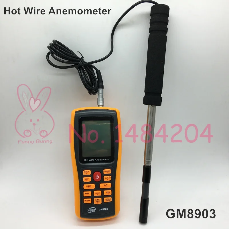 Hot Wire Anemometer GM8903 Air Velocity 30m/s Temp. 0 45 C Air Quantity ...