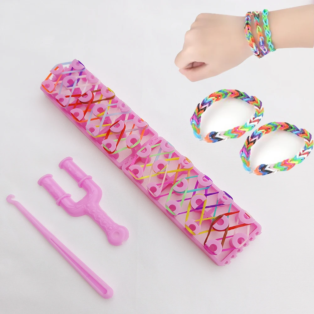 DIY-Bracelet-Making-Kit-Rubber-Loom-Bands-Refill-Kit-Elastic-Bands-With ...