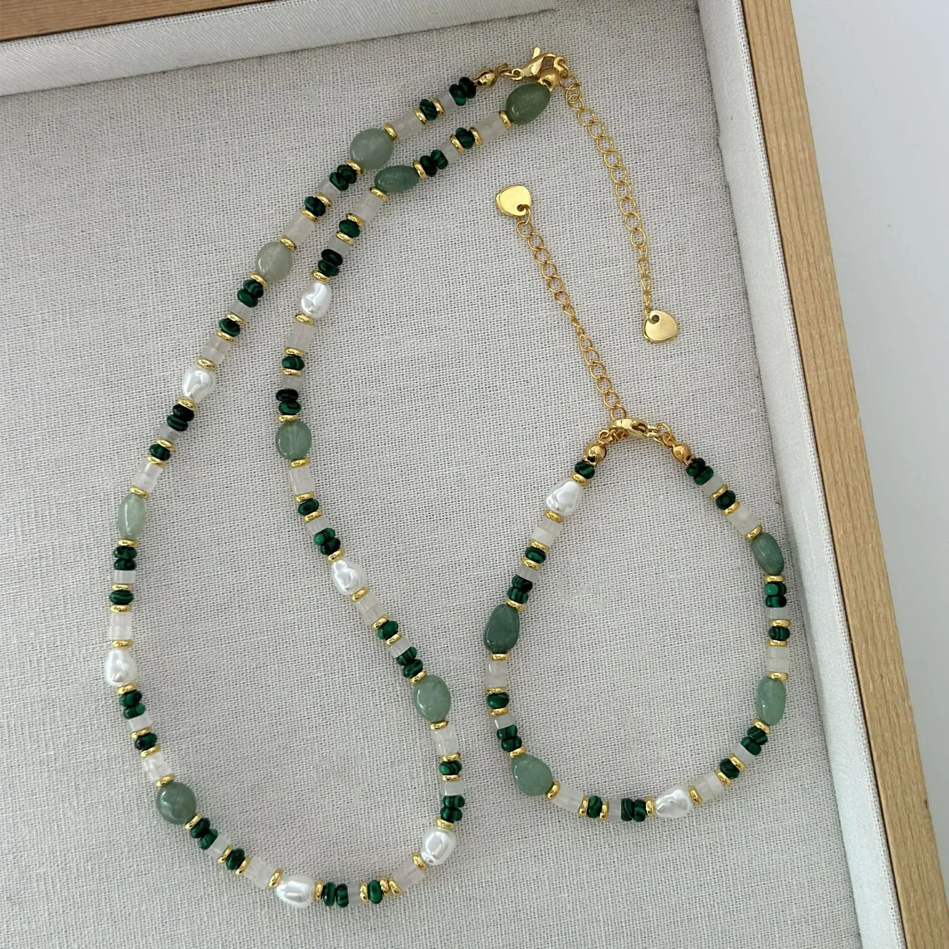 Recién llegado, conjunto de joyería femenina rellena de oro de 14 ...