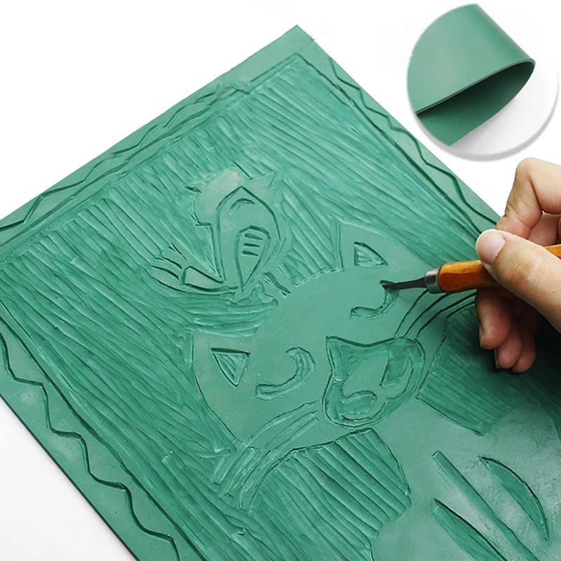 Carving-Rubber-Block-Printmaking-Stamp-Blocks-Kit-Sheet-Printing-Board ...