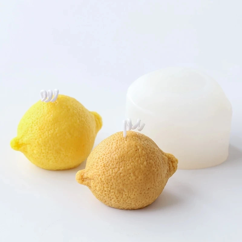 Creative-3D-Lemon-Candle-Mould-DIY-Handmade-Silicone-Moulds-Form-For ...
