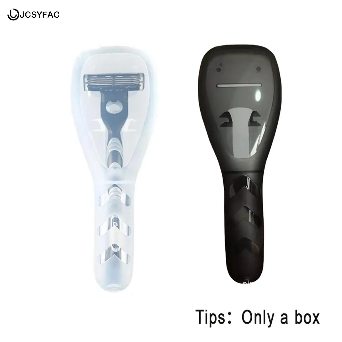 1PCS-Portable-Men-s-Shaver-Holder-Box-Case-Transparent-Plastic-Razor ...