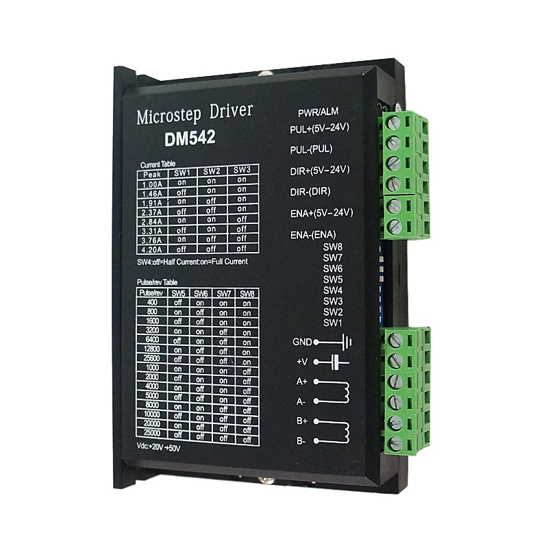 CNC-DM542-Stepping-Motor-Driver-Controller-2-Phase-Digital-Stepper ...