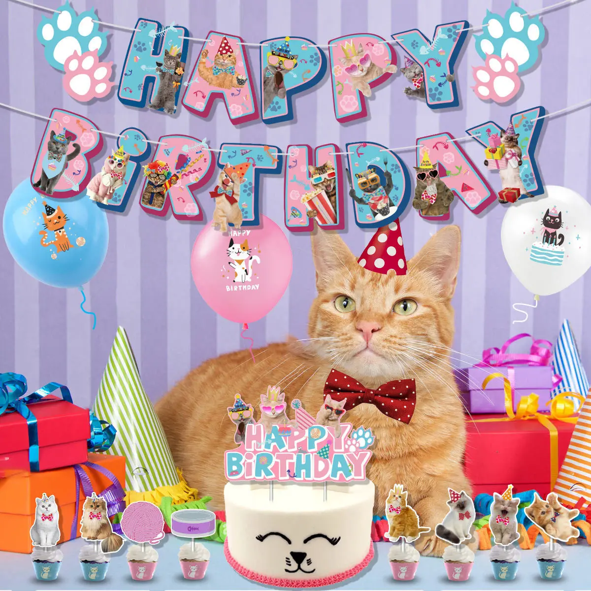 Cute Kitten Happy Birthday