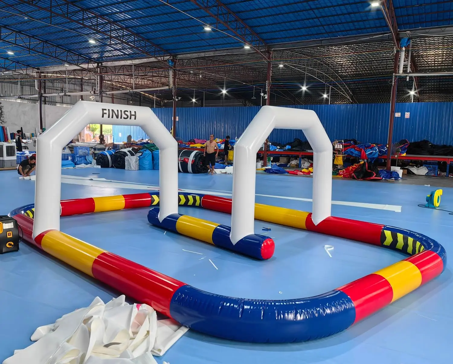 Inflatable Go Kart Race Tracks Inflatable Didi Car Race Track Sport ...