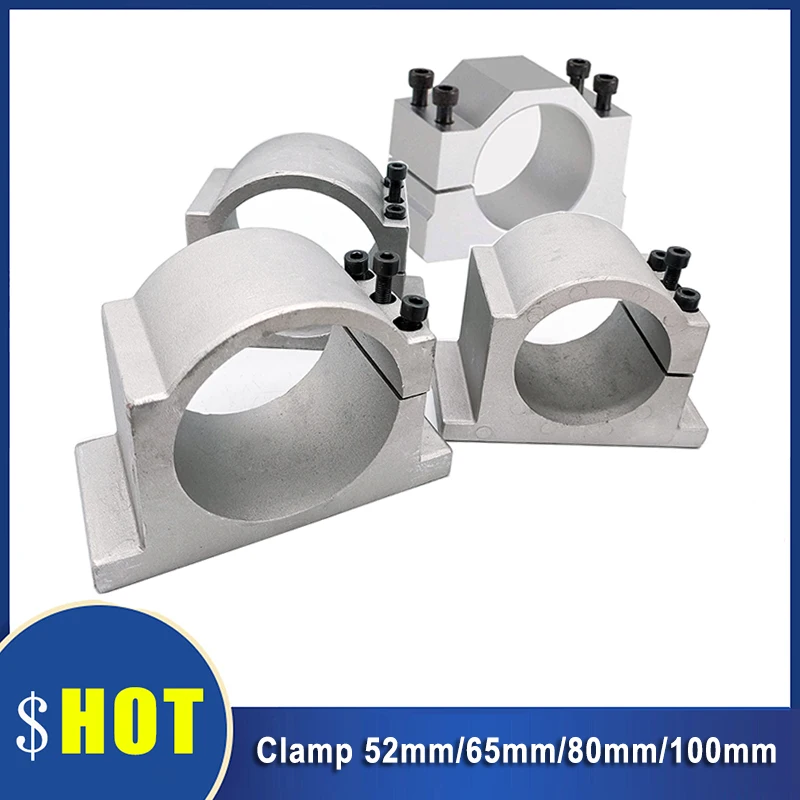 Cnc Spindle Motor Clamp Fixture 52mm / 65mm / 80mm / 100mm Diameter ...