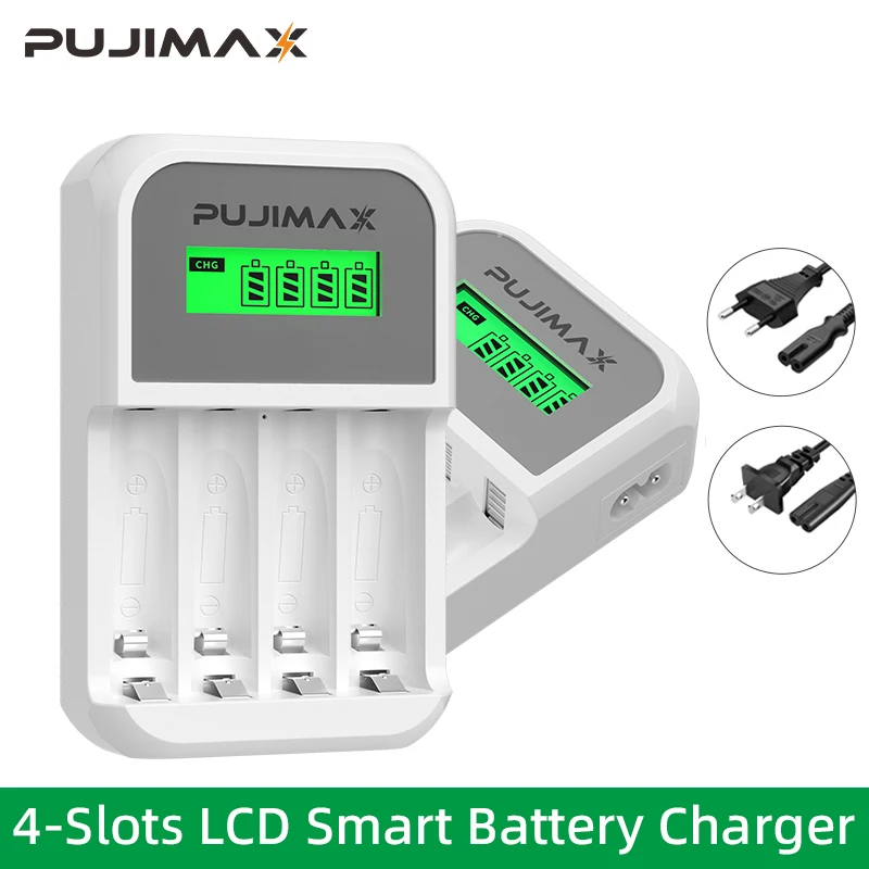 PUJIMAX-Smart-1-2V-NI-MH-LCD-Display-Battery-Charger-Portable-Batteries ...
