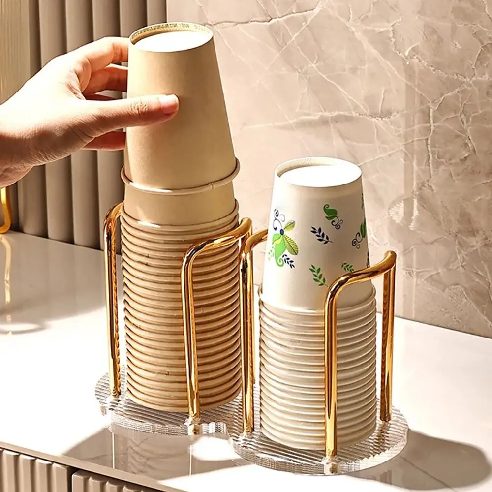 Luxury-Disposable-Cup-Storage-Holder-Water-Tea-Cups-Dispenser-Rack ...