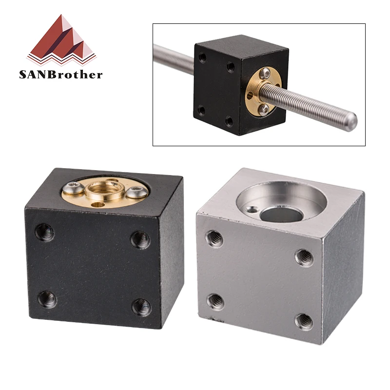 Nut Housing Bracket For 8mm T8 Trapezoidal Lead Screw Conversion Nut ...
