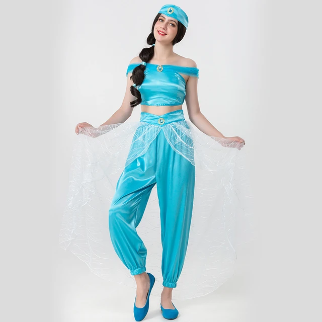 Aladdin Genie Belly Dancer Cosplay Dress Arabian Theme Aladdin Princess ...