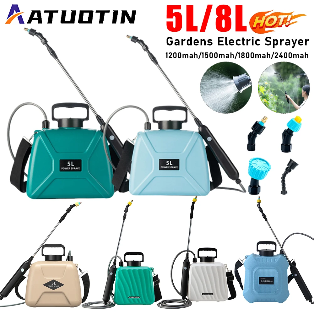 5/8L Gardens Electric Sprayer Garden Sprayer Shoulder Automatic Garden ...