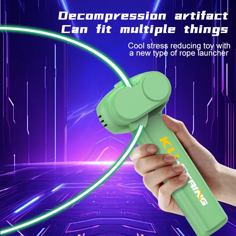Decompression Luminous Rope Yarn Gun Electric Rope Pistol Guns High ...