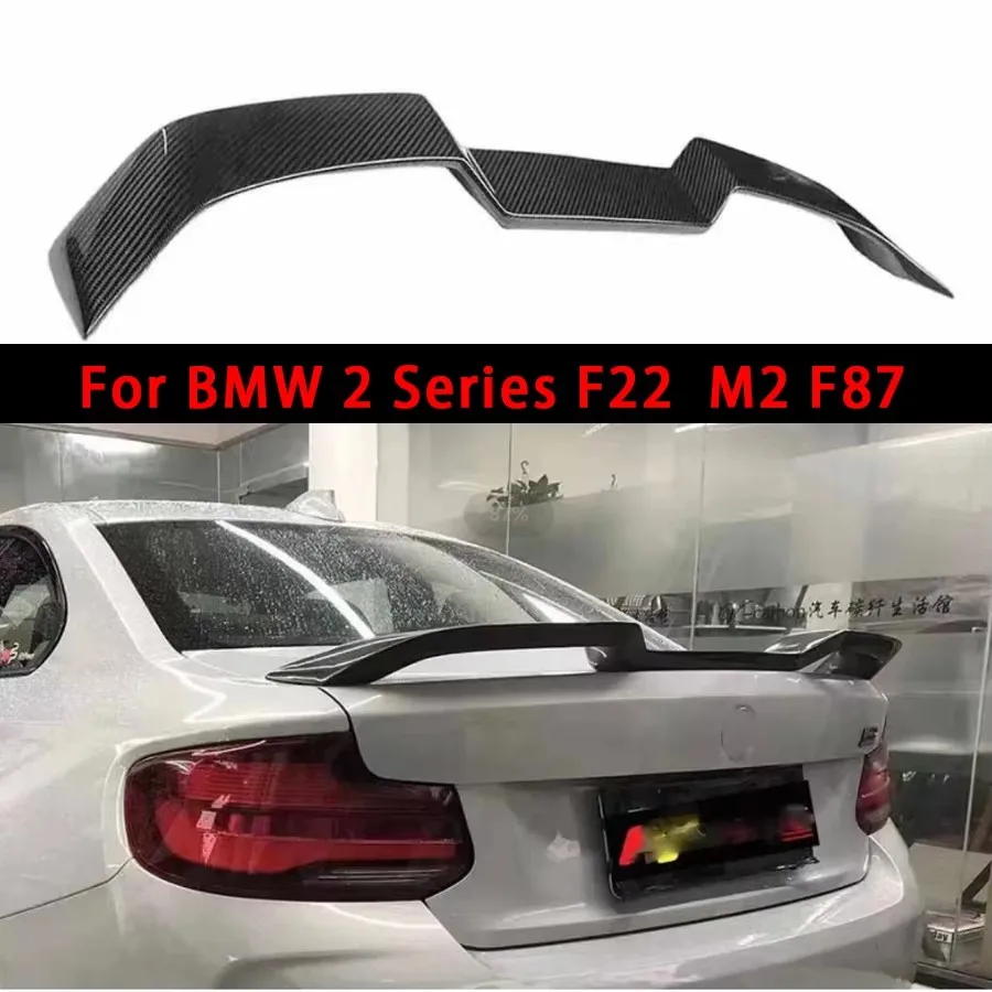 สําหรับ BMW 2 Series M2 F87 F22 คาร์บอนไฟเบอร์ครีบด้านหลังสปอยเลอร์ ...