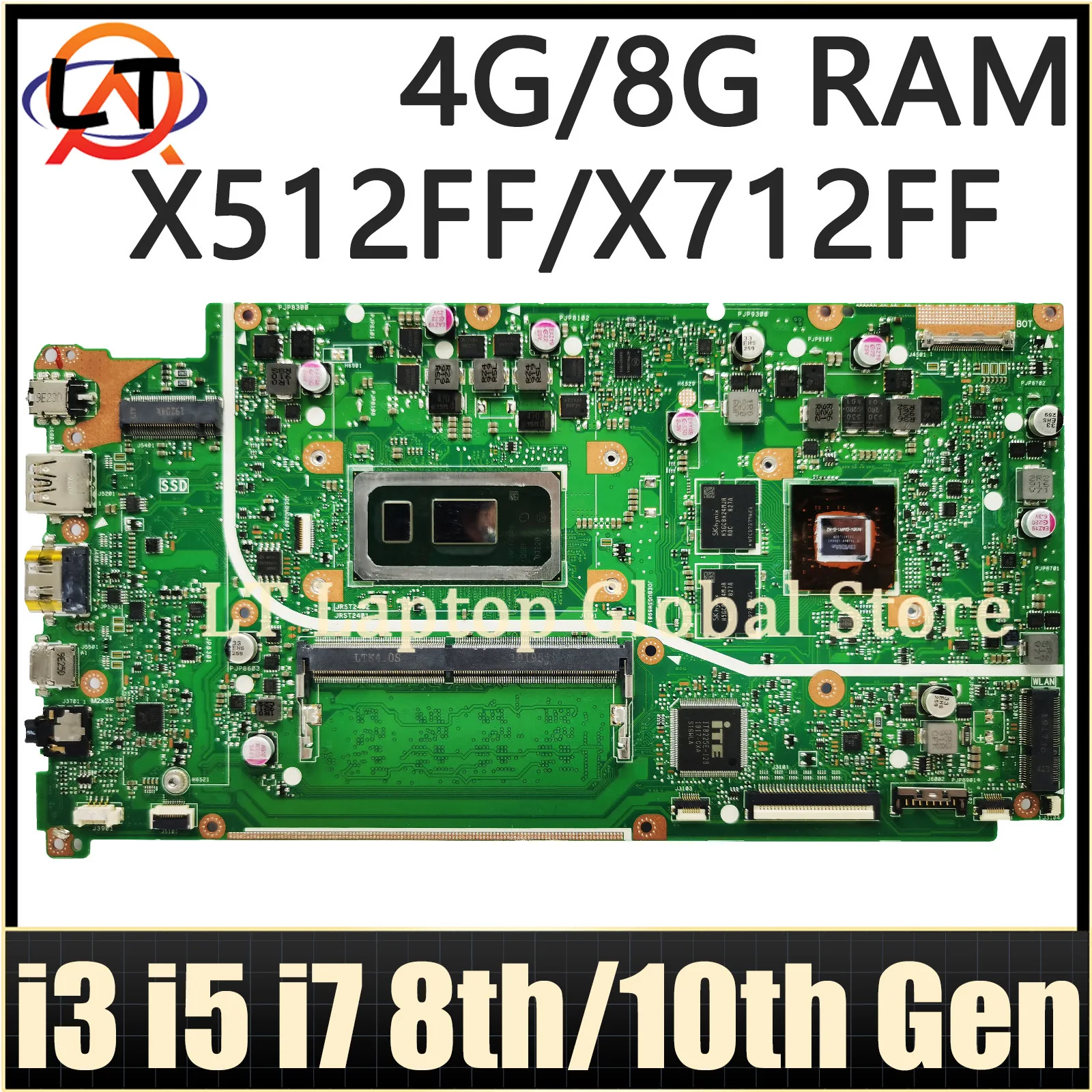 X512FA-Mainboard-For-Asus-VivoBook-X512FB-X512FF-X712FA-X512FJ-X512FJG ...