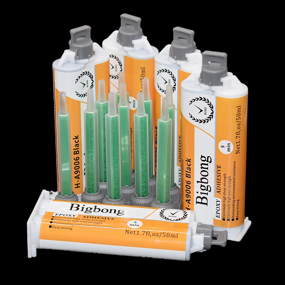 5pc Epoxy Resin Glues 50ml Two-Component Strong Adhesives 1:1 Black AB ...