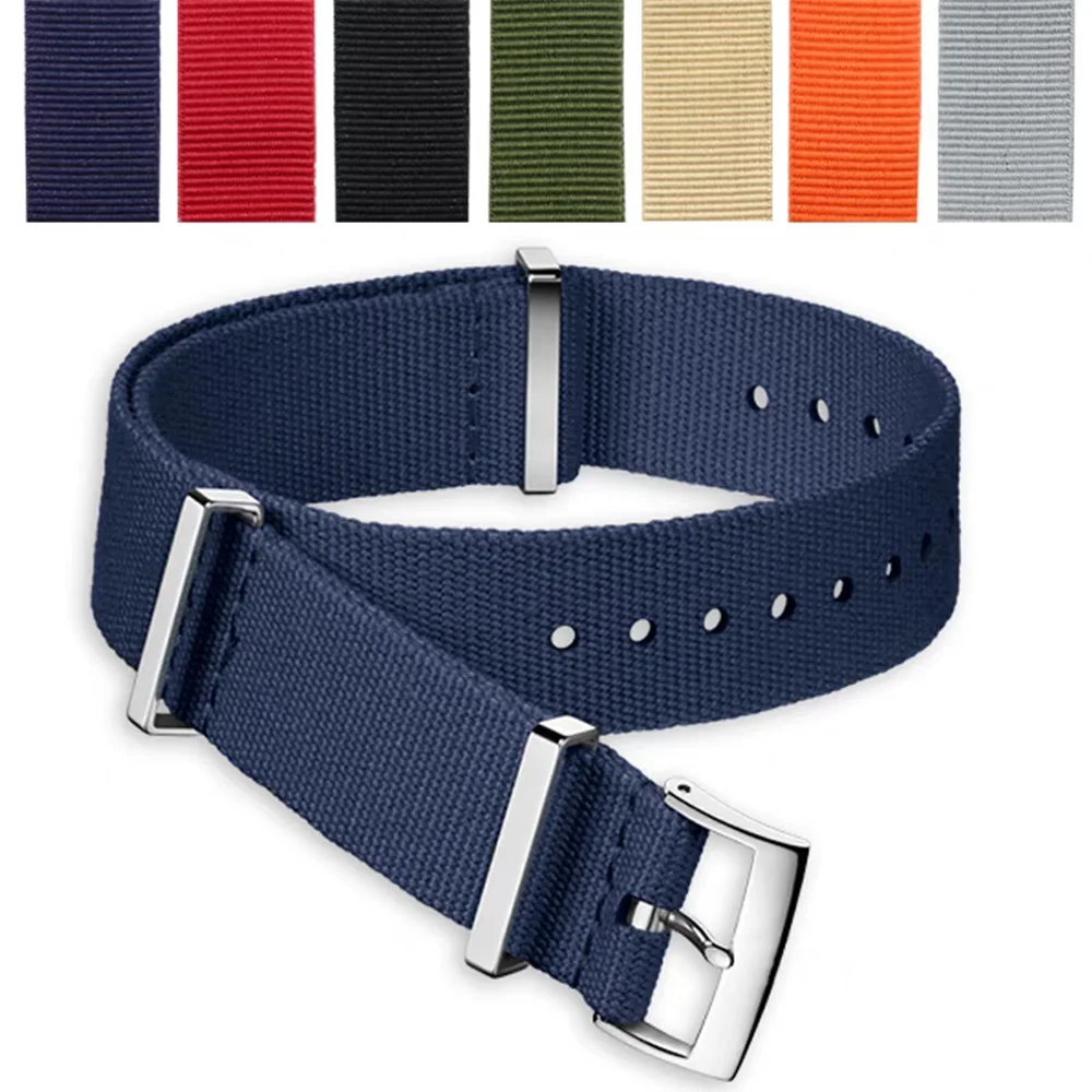 Fine-woven-nylon-strap-Nylon-strap-18mm-19mm-20mm-21mm-22mm-casual ...