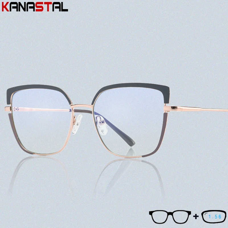 Women-Blue-Light-Blocking-Reading-Glasses-Grace-Metal-Alien-Eyeglasses ...