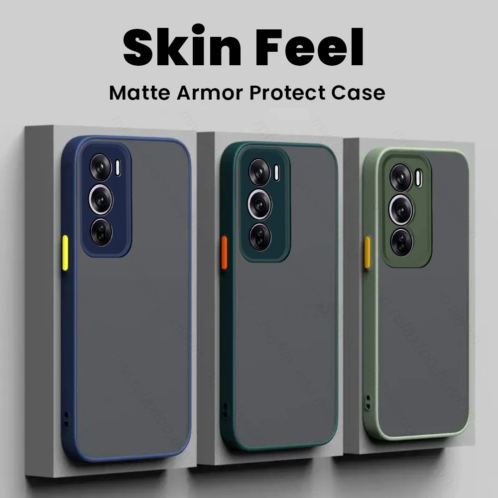 Reno12pro-Case-Clear-Hard-PC-Matte-Back-Cover-For-Oppo-Reno12-Reno-12 ...