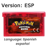 GBA Game Cartridge 32 Bit Video Game Console Card Emerald FireRed ...