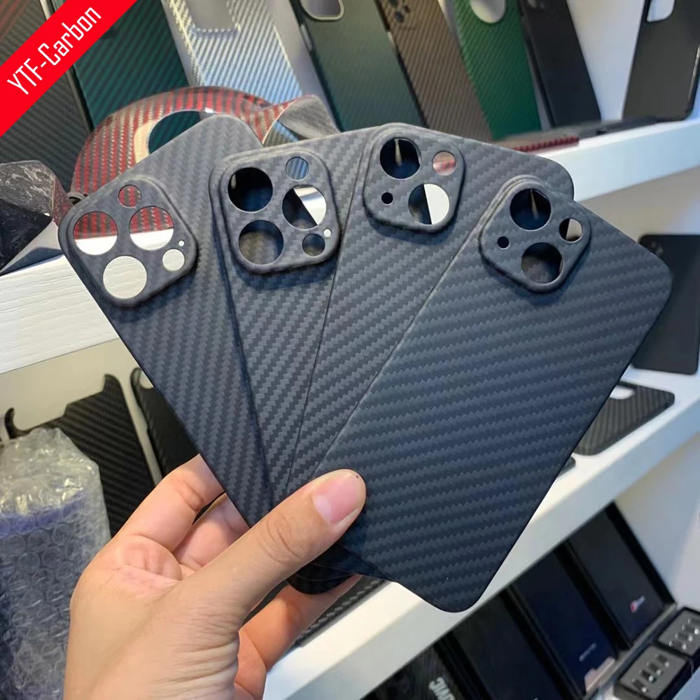 YTF carbon Real carbon fiber fall Für iphone 14 Pro Max fall, aramid ...