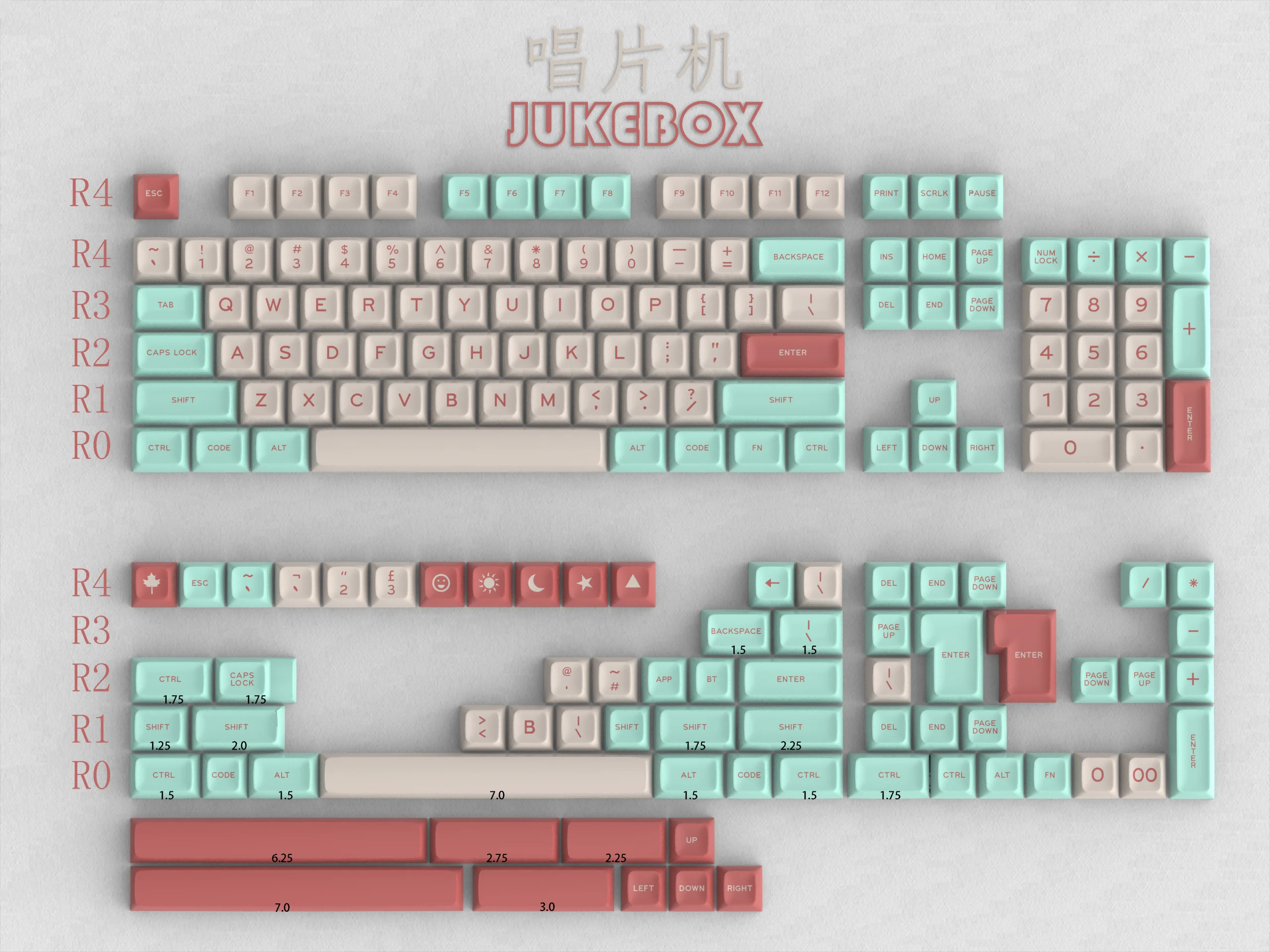 GMK Ponyo 172 Keys Double Shot Keycap Sets for Ansi ISO Layout Cherry ...
