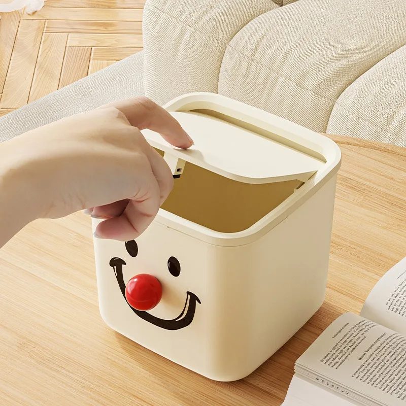 Desktop-Garbage-Bin-Creative-Clown-Smiling-Face-DIY-Garbage-Bin-Student ...