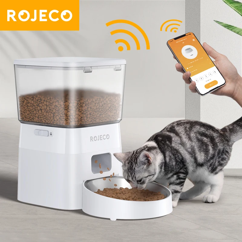 ROJECO 2L Automatic WIFI Cat Feeder for 49.07 USD with coupon : r ...