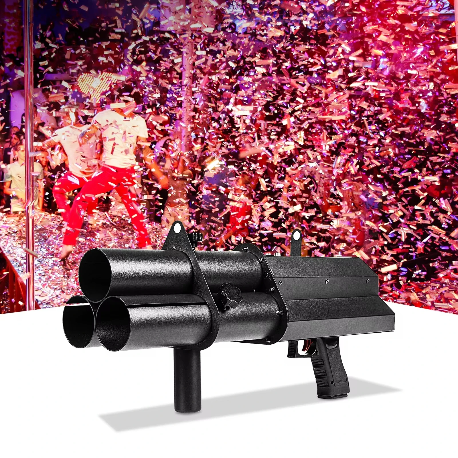 MK-CN11 Battery 3 Head Electric Confetti Gun Shooter Machine for ...