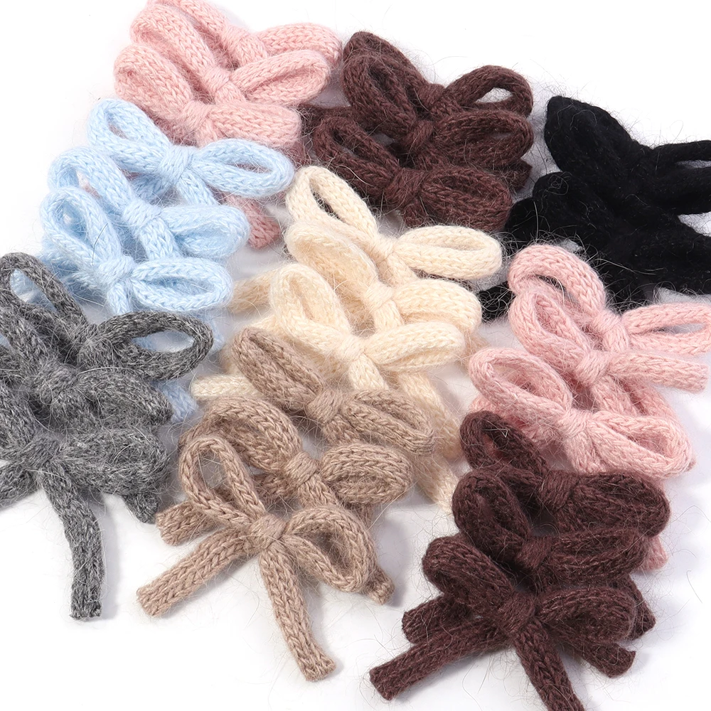 (6 Pcs/pack) 5x7cm Yarn Bows Gift Box Clothing Decoration Accessories ...
