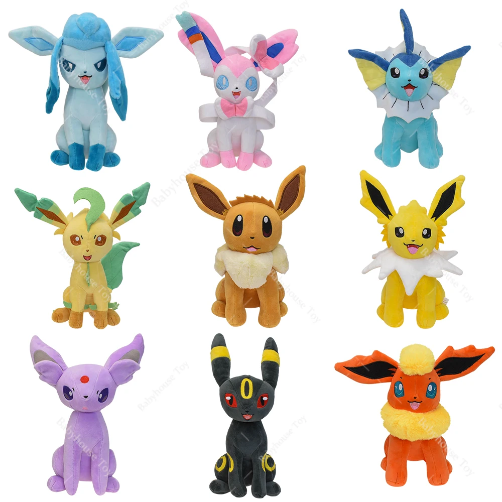 Pokemon Eevee Stuffed Plush Toy Kawaii Eeveelution Sylveon, 48% OFF