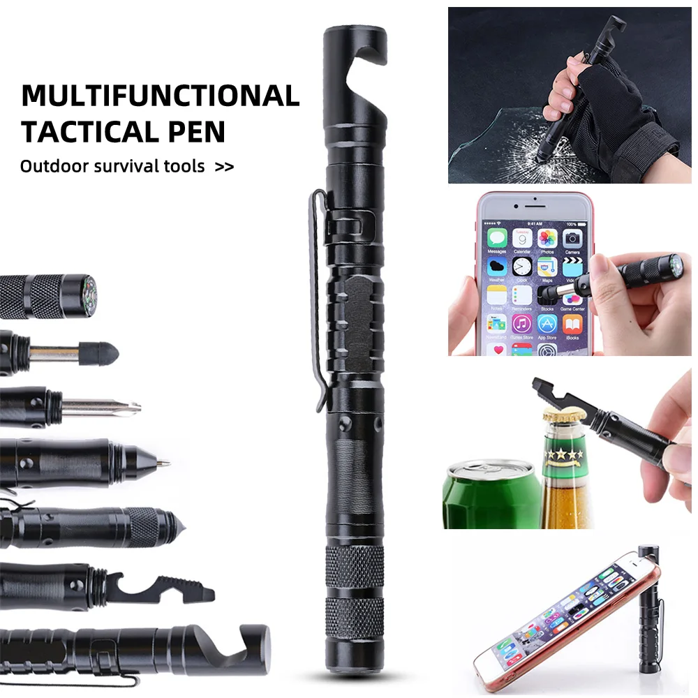 Mobile-Phone-Stand-Tactical-Pen-Self-Defense-Pen-Multifunctional ...