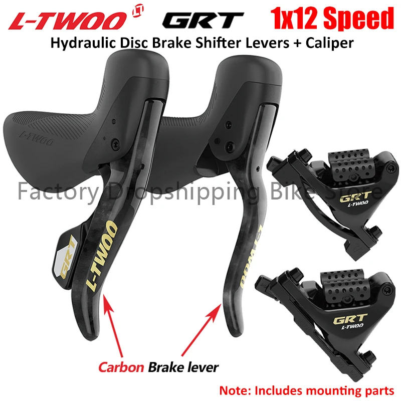 LTWOO GRT 1x12 Speed Hydraulic Disc Brake Shifter Caliper 12V Carbon Fibre Gravel Road Bicycle ...