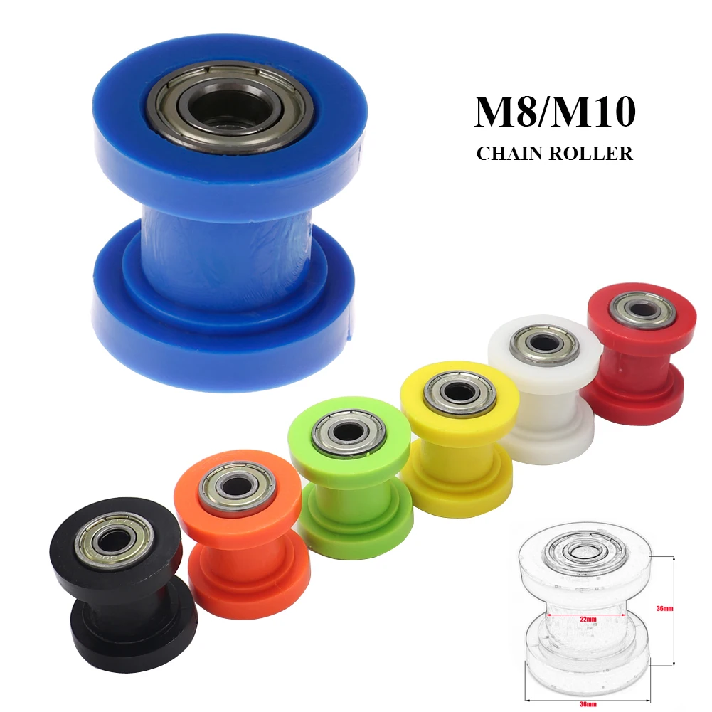 8-10mm-Wheel-Tensioner-Guide-Drive-Chain-Roller-Pulley-For-ATV-CRF-CR ...
