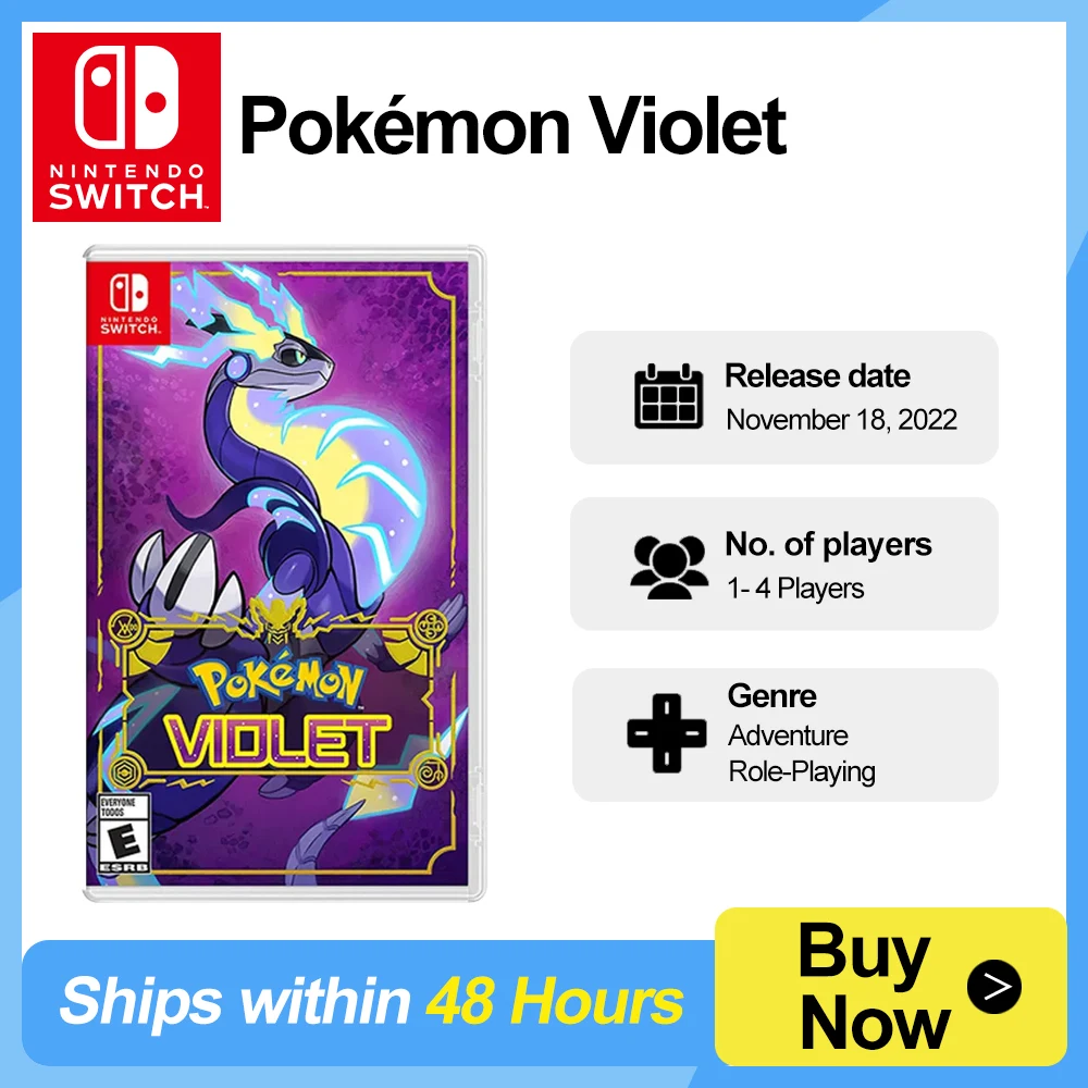Pokemon Violet Nintendo Switch Game | Nintendo Switch Oled Accessories ...