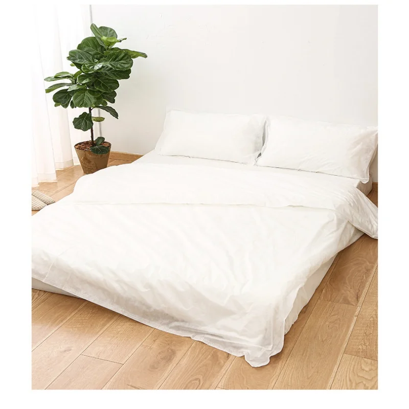 Disposable-Bed-Sets-Non-Woven-Fiber-Dirty-Proof-Portable-Bedding-For ...