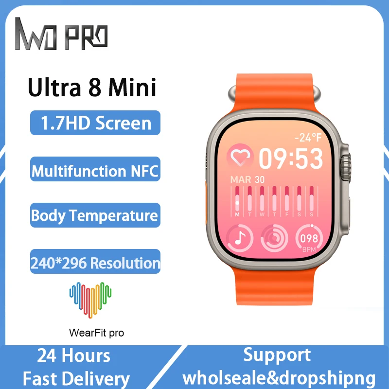 IWO-Ultra-8-Mini-Rel-gio-Inteligente-Smartwatch-NFC-Original-Chamada ...