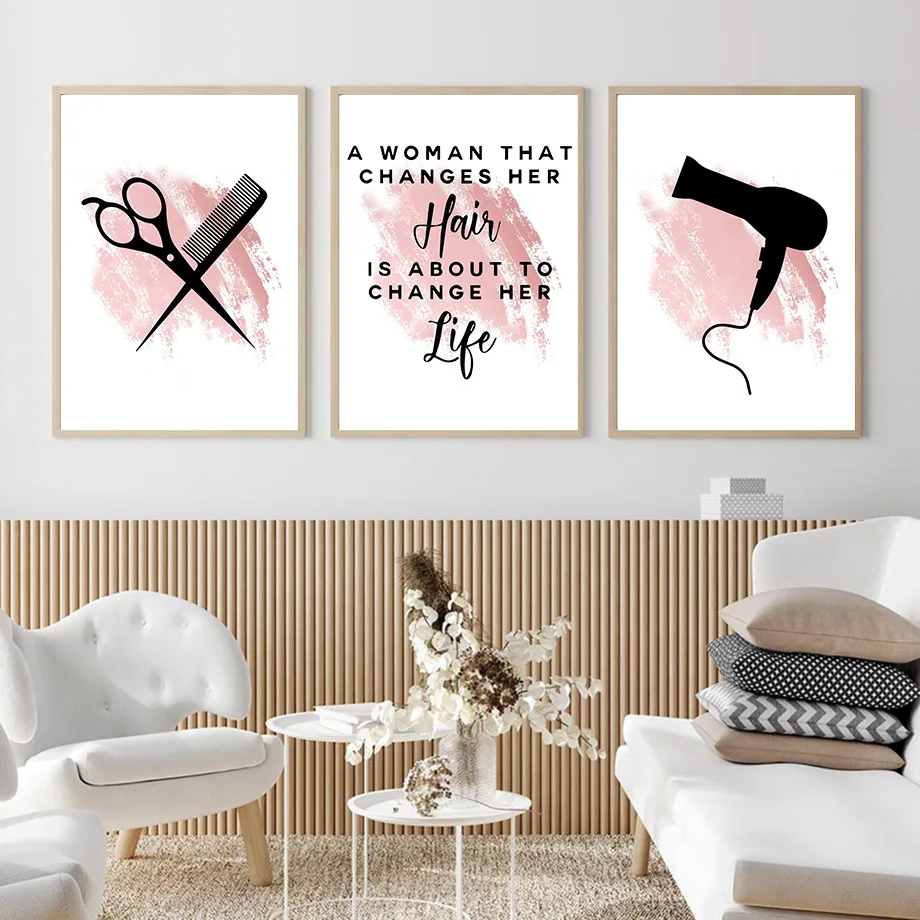 Barber Hair Design Posters