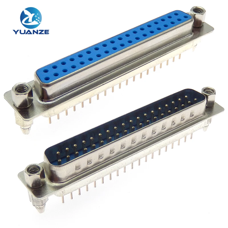 DB37-37pin-straight-180degree-male-female-plug-D-sub-PCB-mounting ...