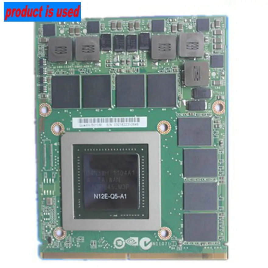 USD-Q5000M-Quadro-5010M-4GB-GDDR5-256-bit-Video-Graphic-Card-N12E-Q5-A1 ...