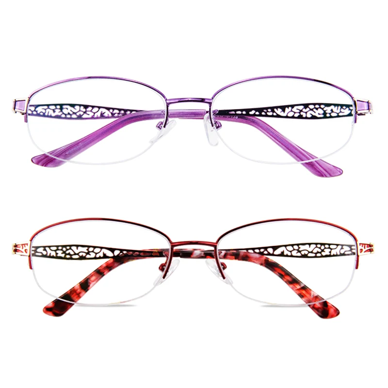 2-Pack-Half-Rim-Reading-Glasses-for-Women-Stylish-Reader-Anti-Scratch ...