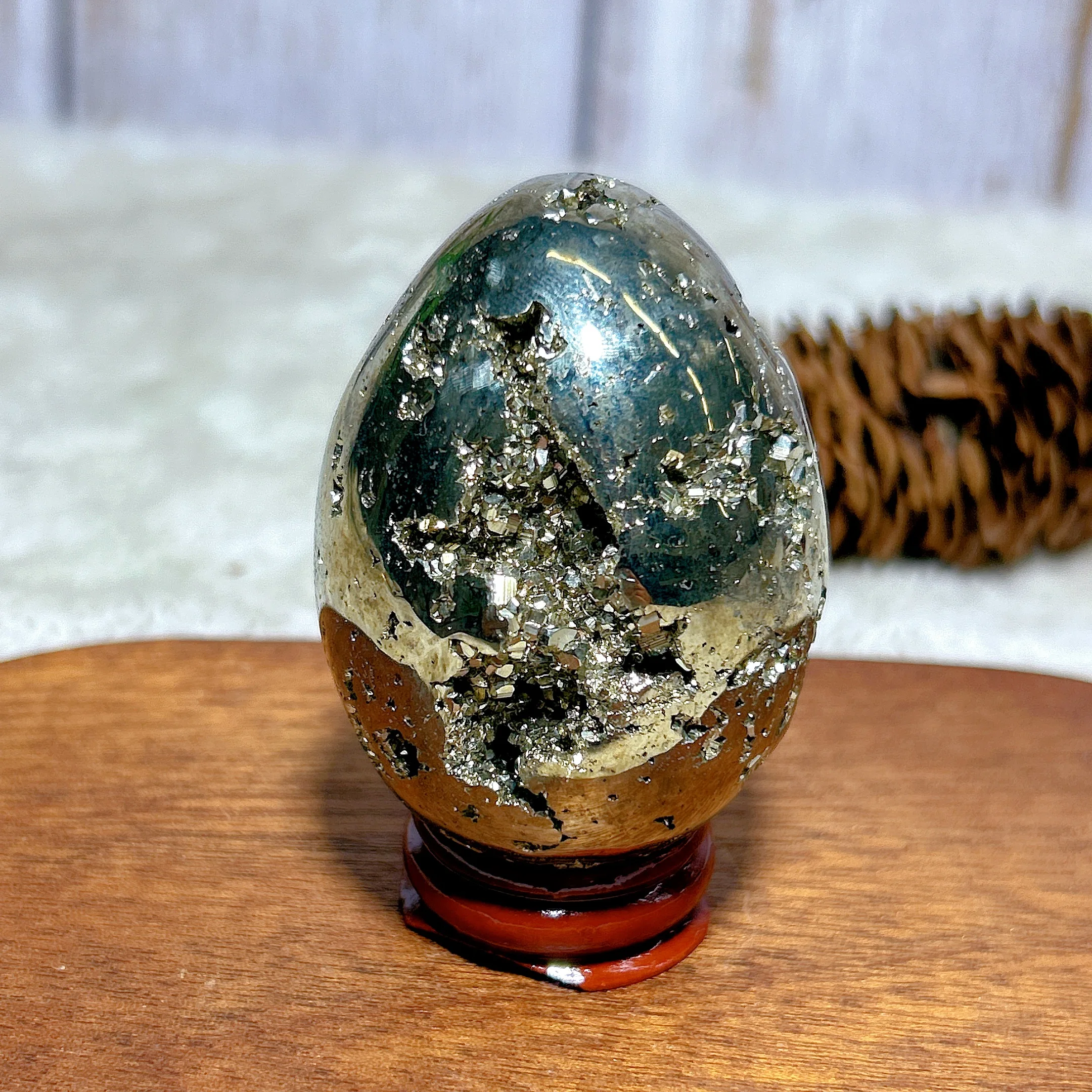 Natural-Crystal-Pyrite-Egg-Druzy-Specimen-Raw-High-Quality-Healing ...