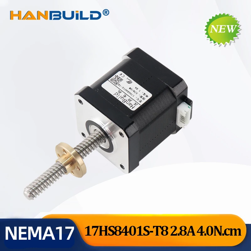 Free-shpping-nema-17HS8401S-T8-Screw-motor-L400-500mm-lead-screw-mill ...