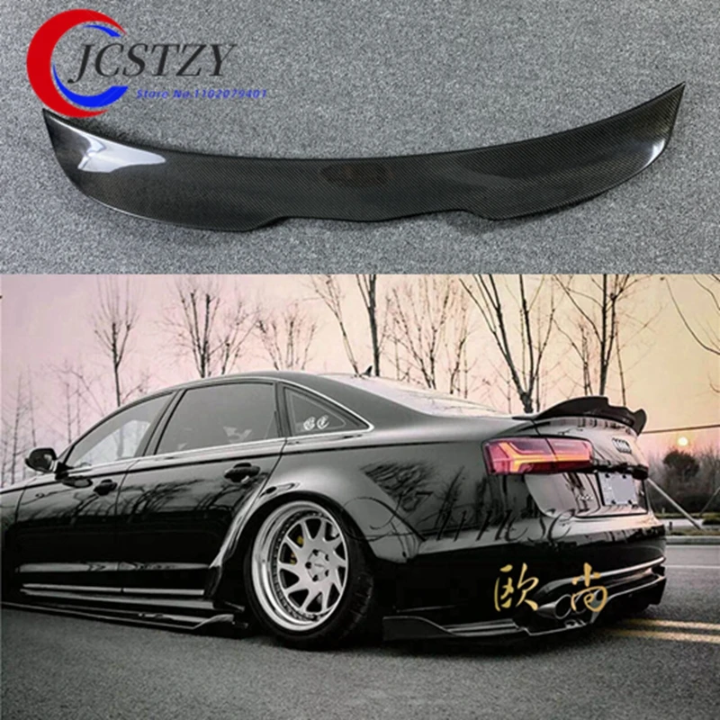 JCSTZY C7 A6 Spoiler PSM Style Carbon Fiber Spoiler Rear Trunk Wing For ...