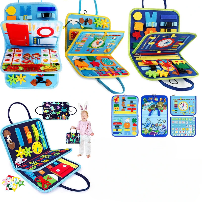 Dressing Early Education Board Children's Learning Felt Busy Board ...