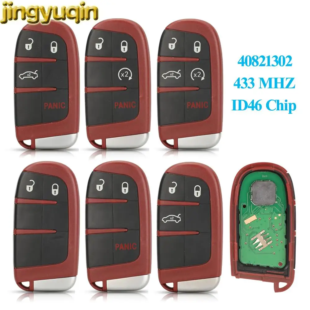 Jingyuqin 5pcs Remote Key Fob M3N 40821302 433MHZ ID46 Chip For Dodge ...