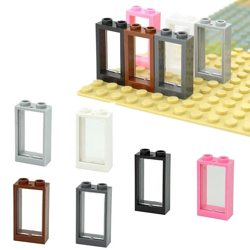 Kids-Toys-DIY-Accessories-City-Classic-Windows-with-Glass-1x2x3-Window ...